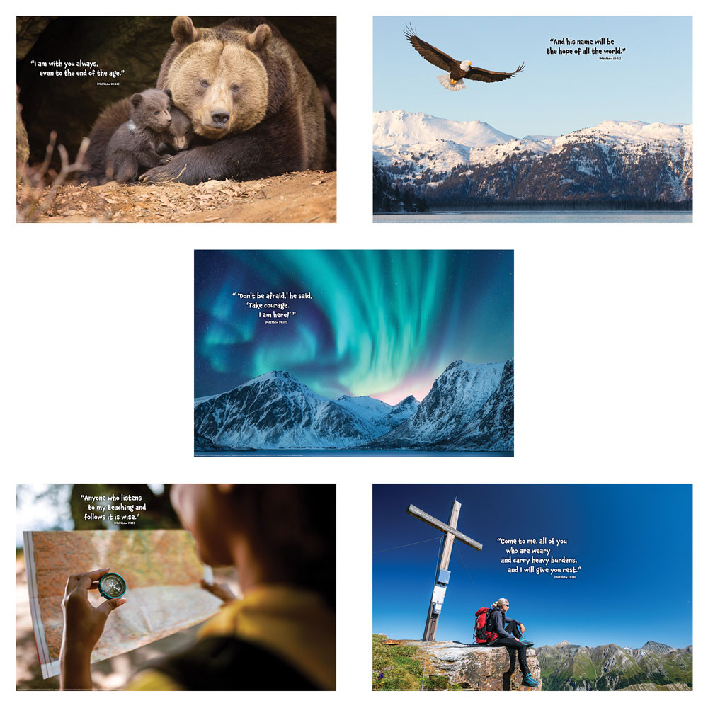 True North Bible Verse Posters (set of 5) (22" x 34") - Needed for ...