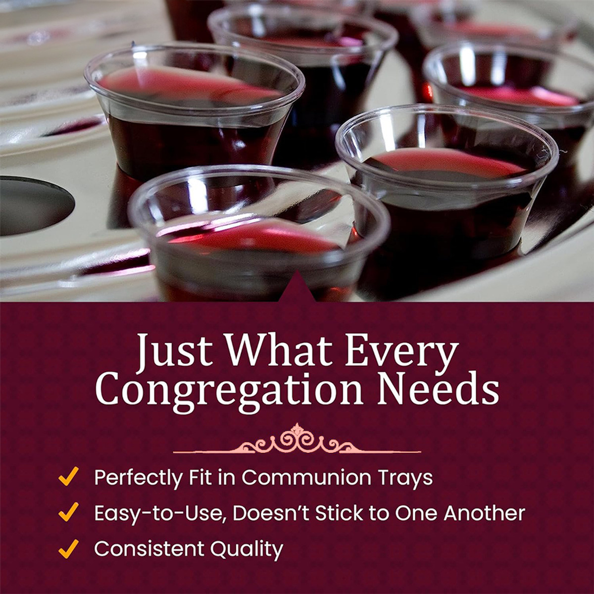 Plastic Communion Cups | Recyclable Communion Cups | Concordia Supply