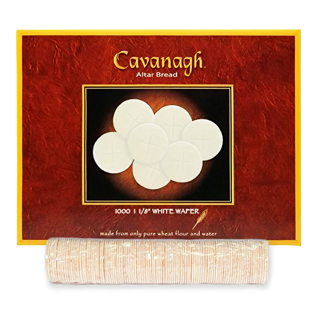 White Communion Wafers 1-1/8" (Box of 1000) - Cavanagh Altar Bread ...