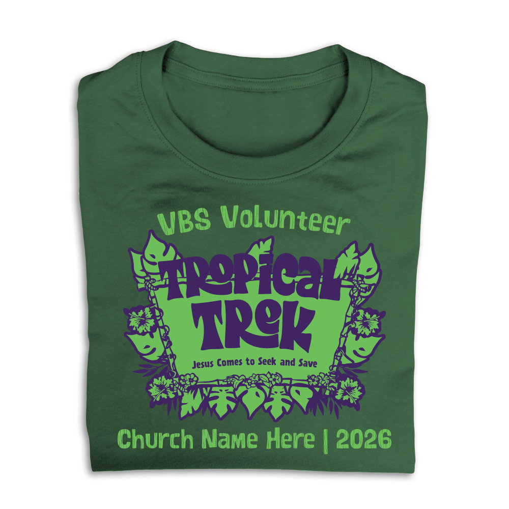 Easy Custom VBS T-Shirt - Two Color Design - Tropical Trek VBS ...