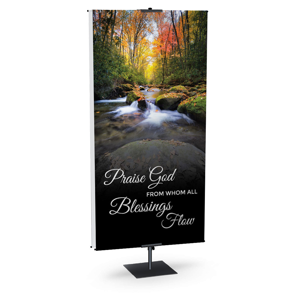 Church Banner - Fall & Thanksgiving - Praise God