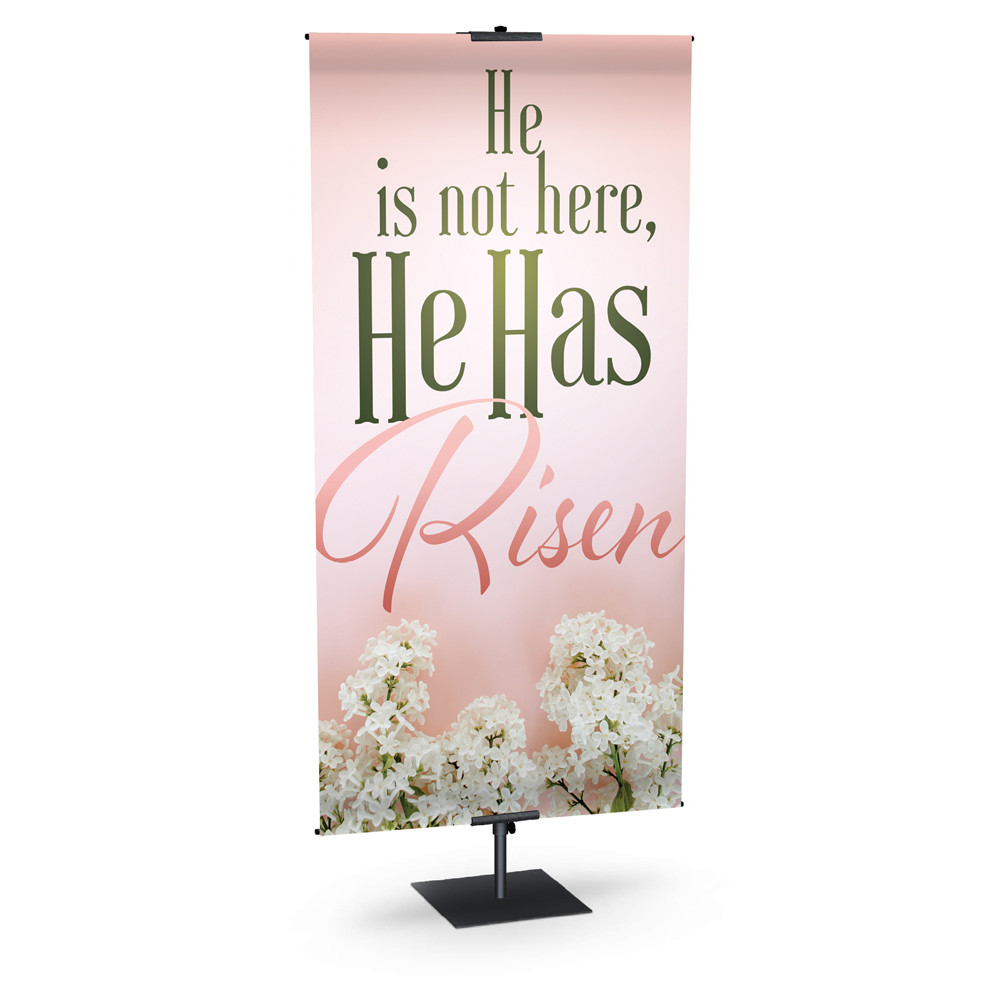 Church Banner - Easter - Pastel He Is Risen