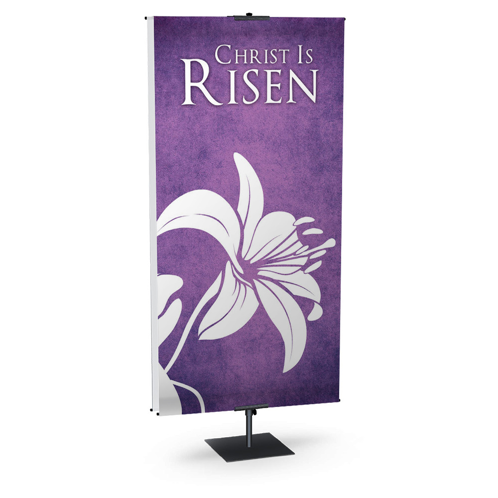 Church Banner - Easter - Christ Is Risen - B30249