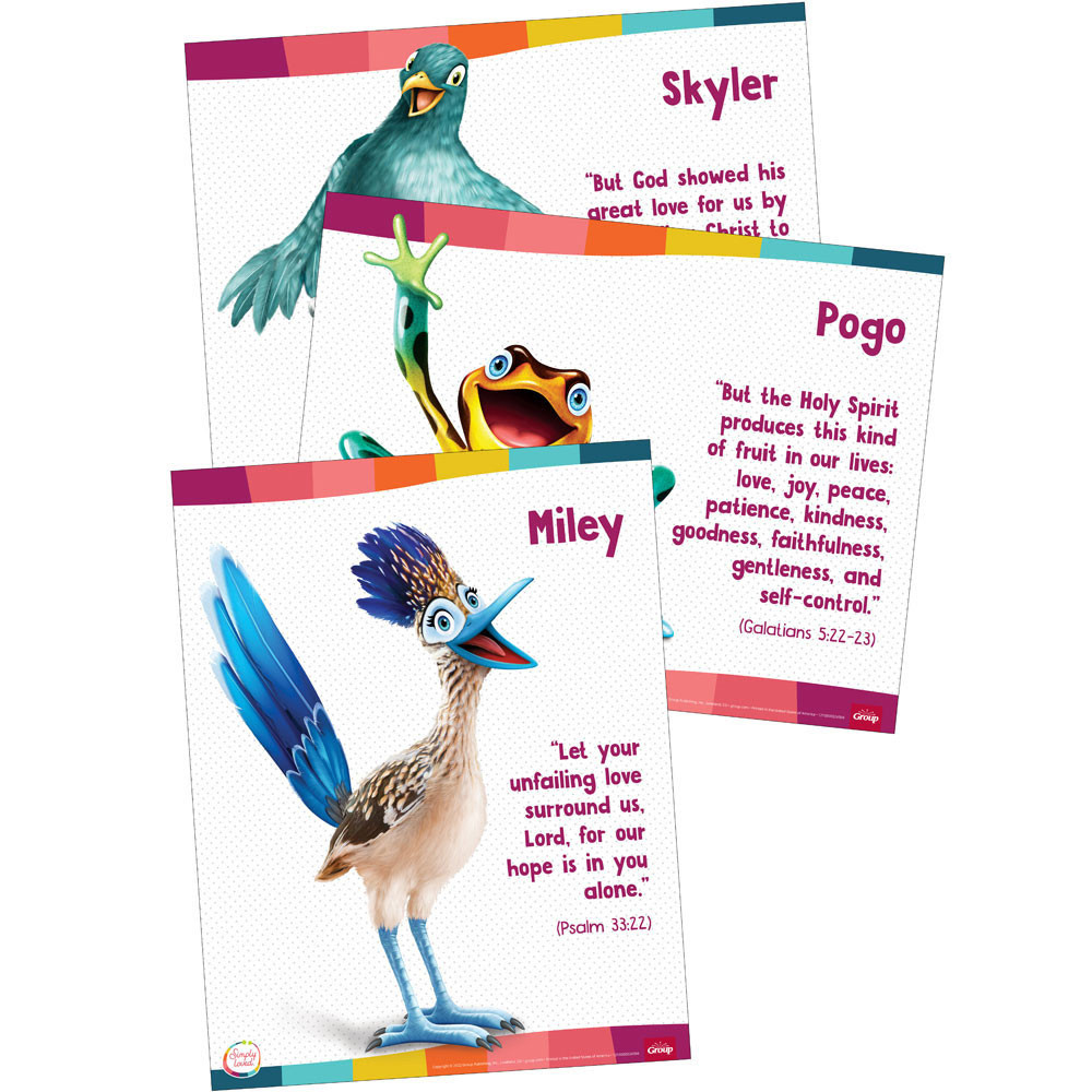 Simply Loved Bible Memory Buddy Posters (3 Posters) - Quarter 10