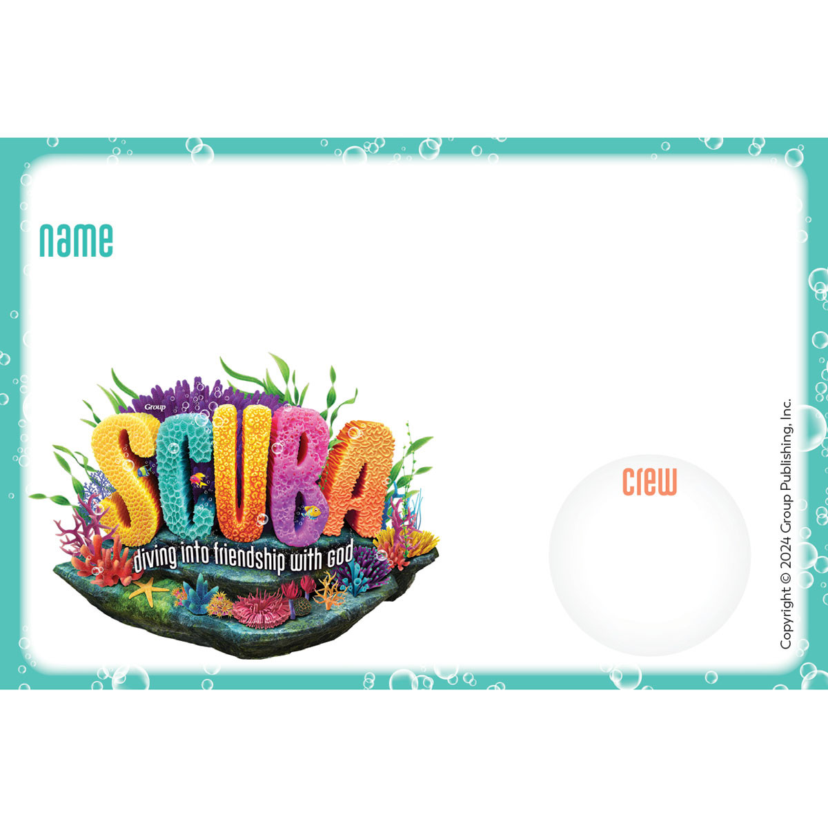 Name Badges (pack of 10) - Scuba VBS 2024 by Group - Concordia Supply