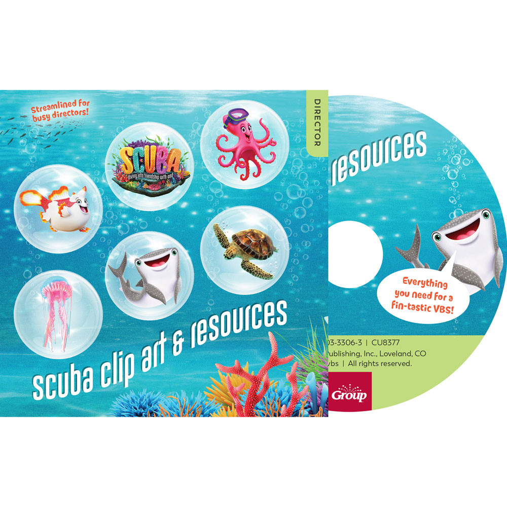 Scuba Clip Art & Resources CD - Scuba VBS 2024 by Group - Concordia Supply