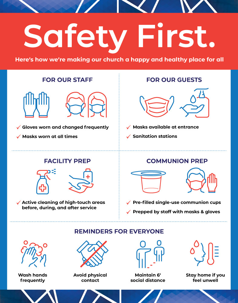 Poster Signs - Safety First - 22" x 28"