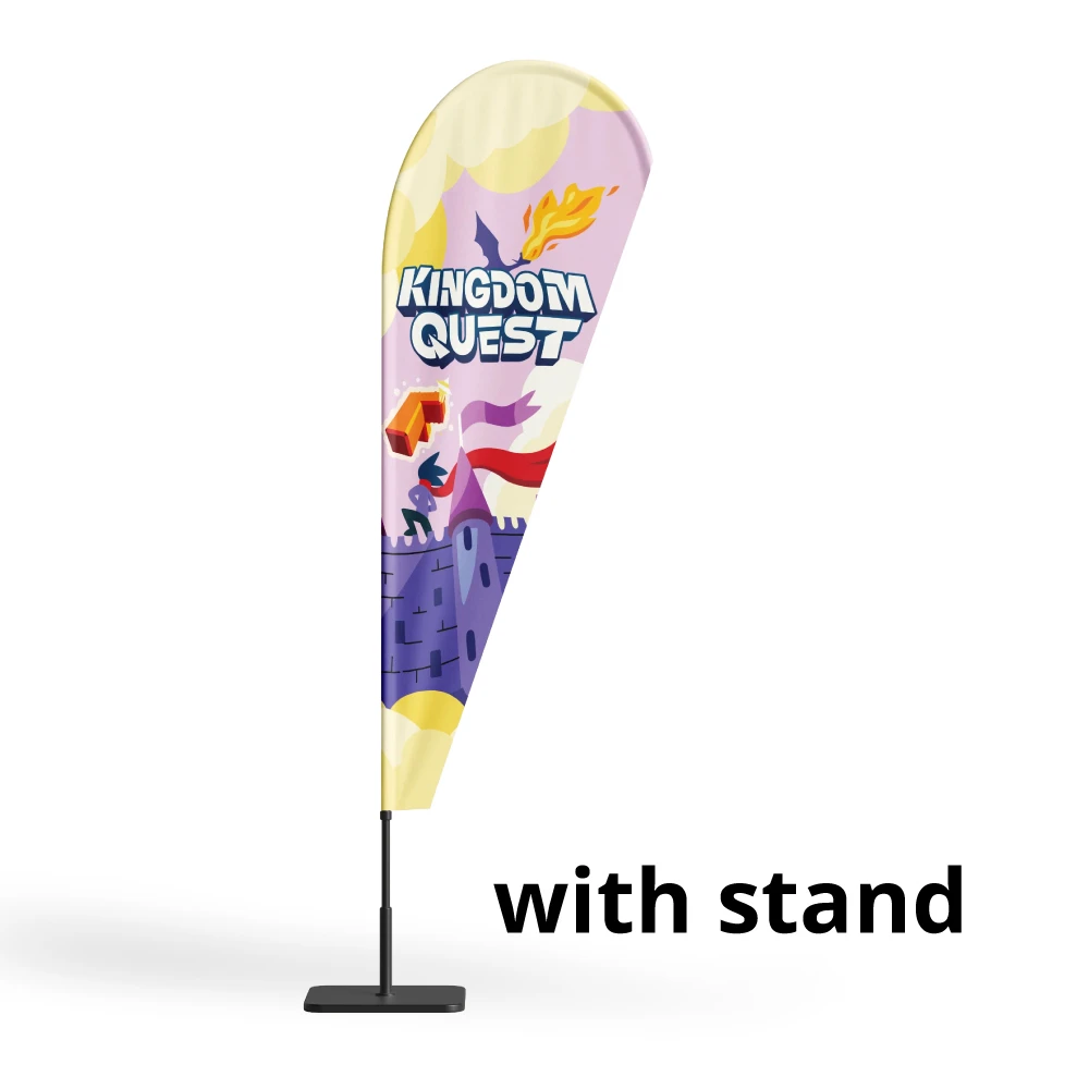 Teardrop Banner with Stand - Kingdom Quest VBS 2026 by Orange ...