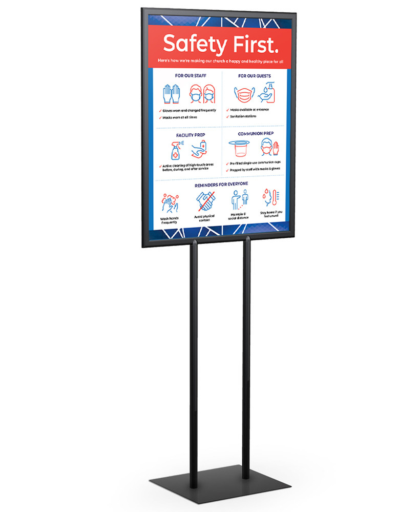 Foam Board Signs - Safety First - 22" x 28"