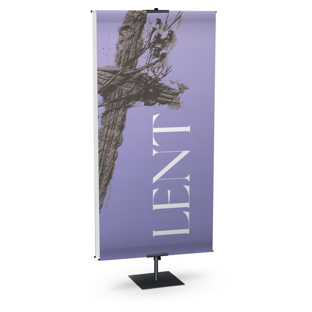 Church Banner - Lent & Ash Wednesday Series - Purple Lent