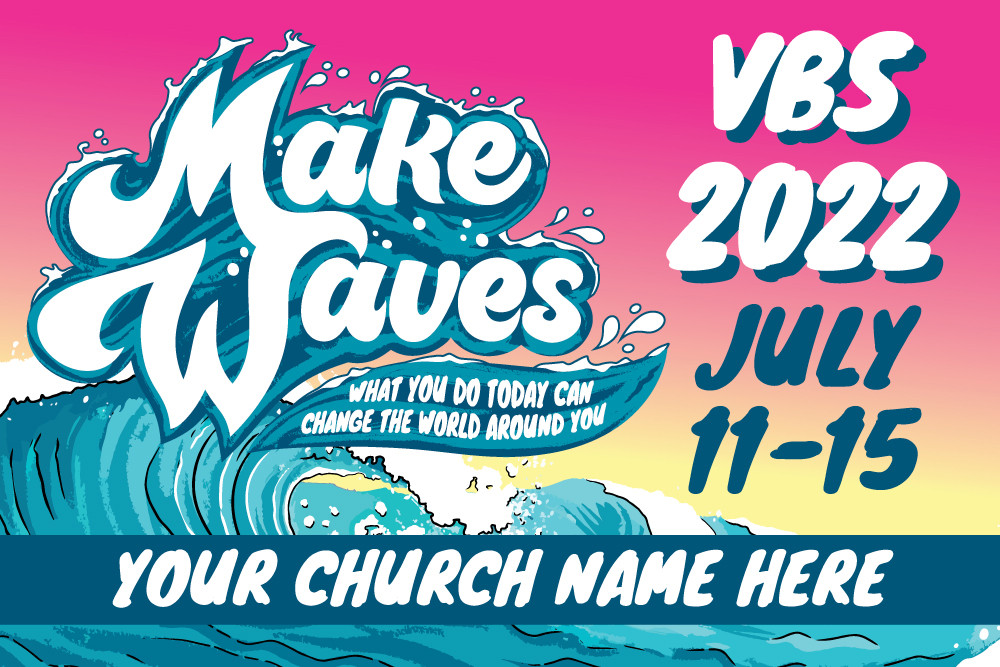 Custom VBS Postcards - Make Waves VBS