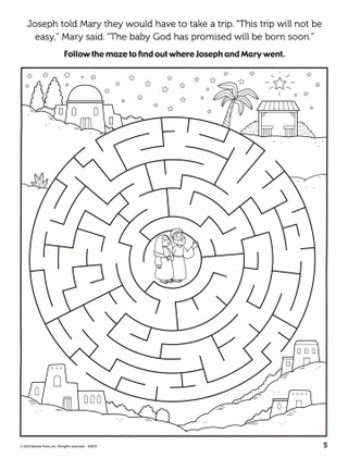 The Angel, the Star, and the Baby - Coloring Activity Book - Digital ...