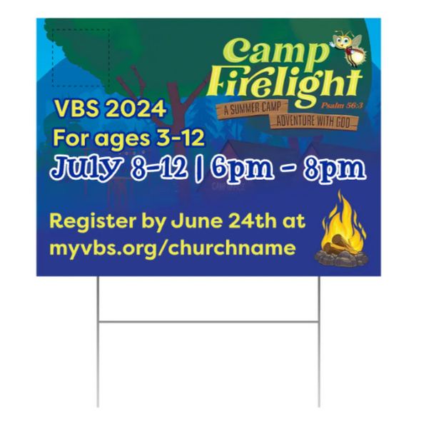 Camp Firelight Custom Yard Signs