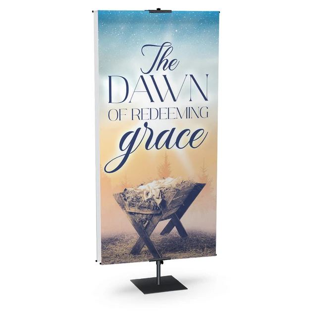 Church Banner - Christmas - Dawn of Grace Advent - Redeeming Grace