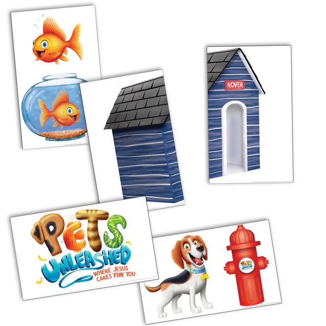 Giant Decorating Posters set of 5, 3' x 5' - Pets Unleashed Weekend VBS ...