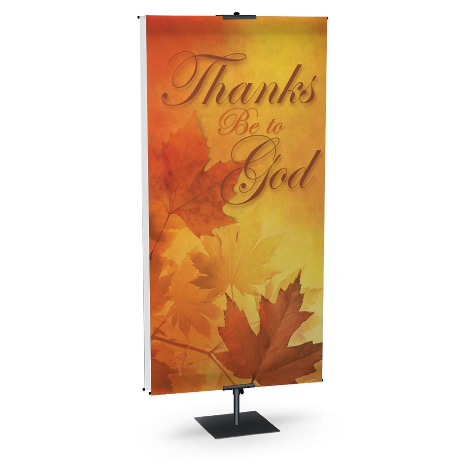 Church Banner - Fall & Thanksgiving - Thanks Be To God