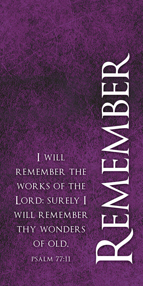 Church Banner - Inspirational - Remember