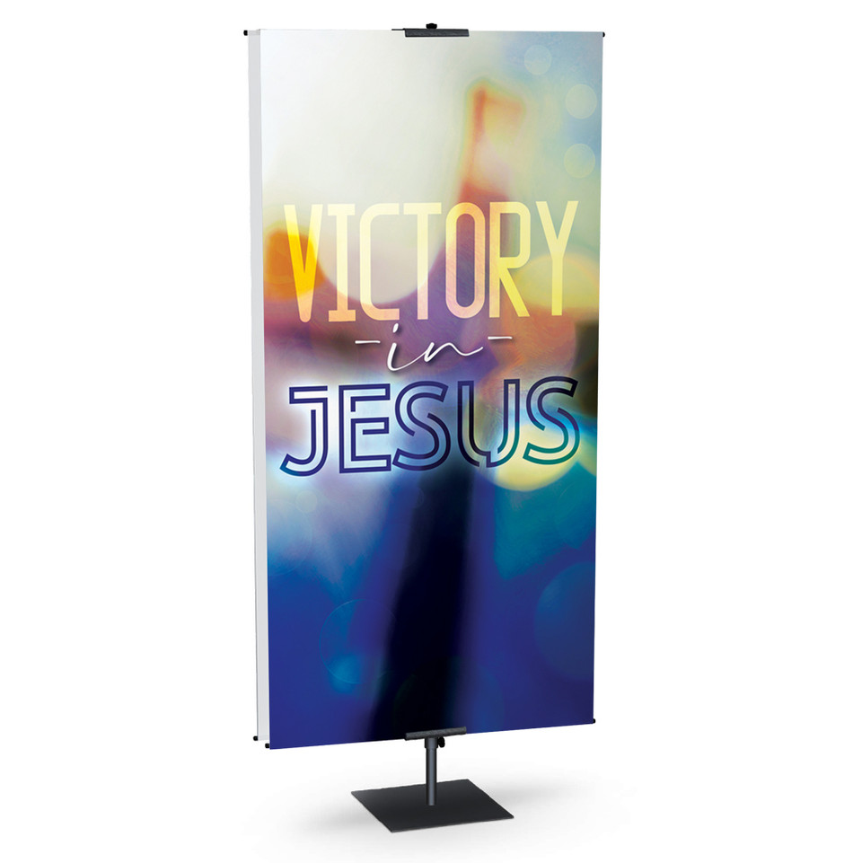 Church Banner - Easter - Victory In Jesus
