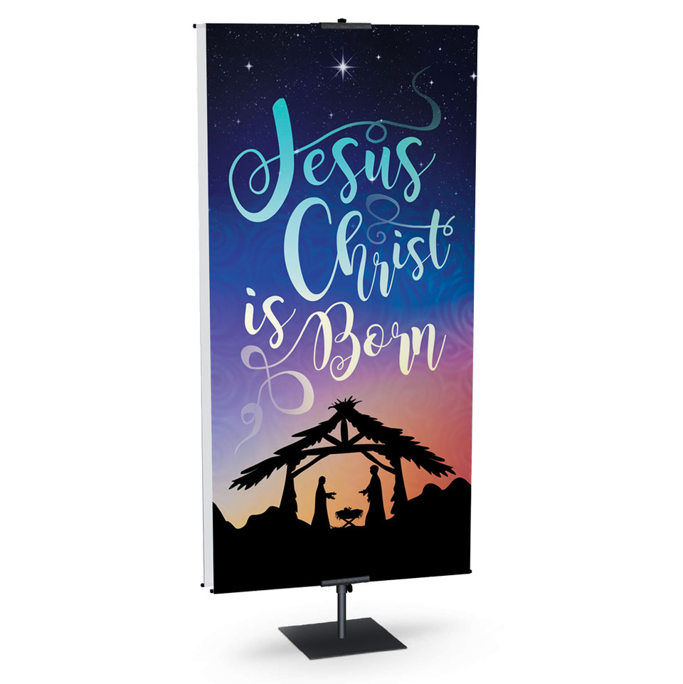 Church Banner - Christmas - Jesus Christ is Born