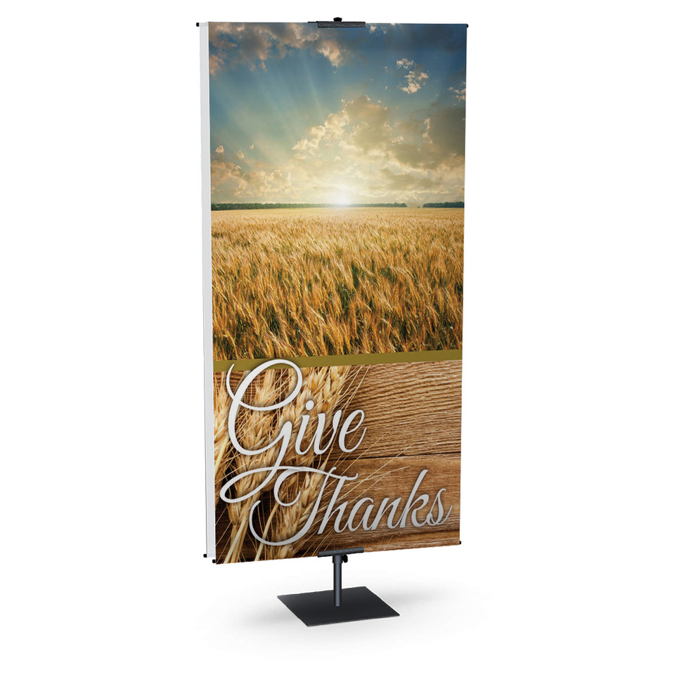 Church Banner - Fall & Thanksgiving - Give Thanks - B52402