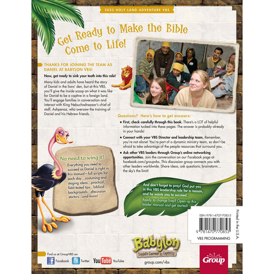 Daniel's Adventures Drama Leader Manual - Babylon VBS 2023