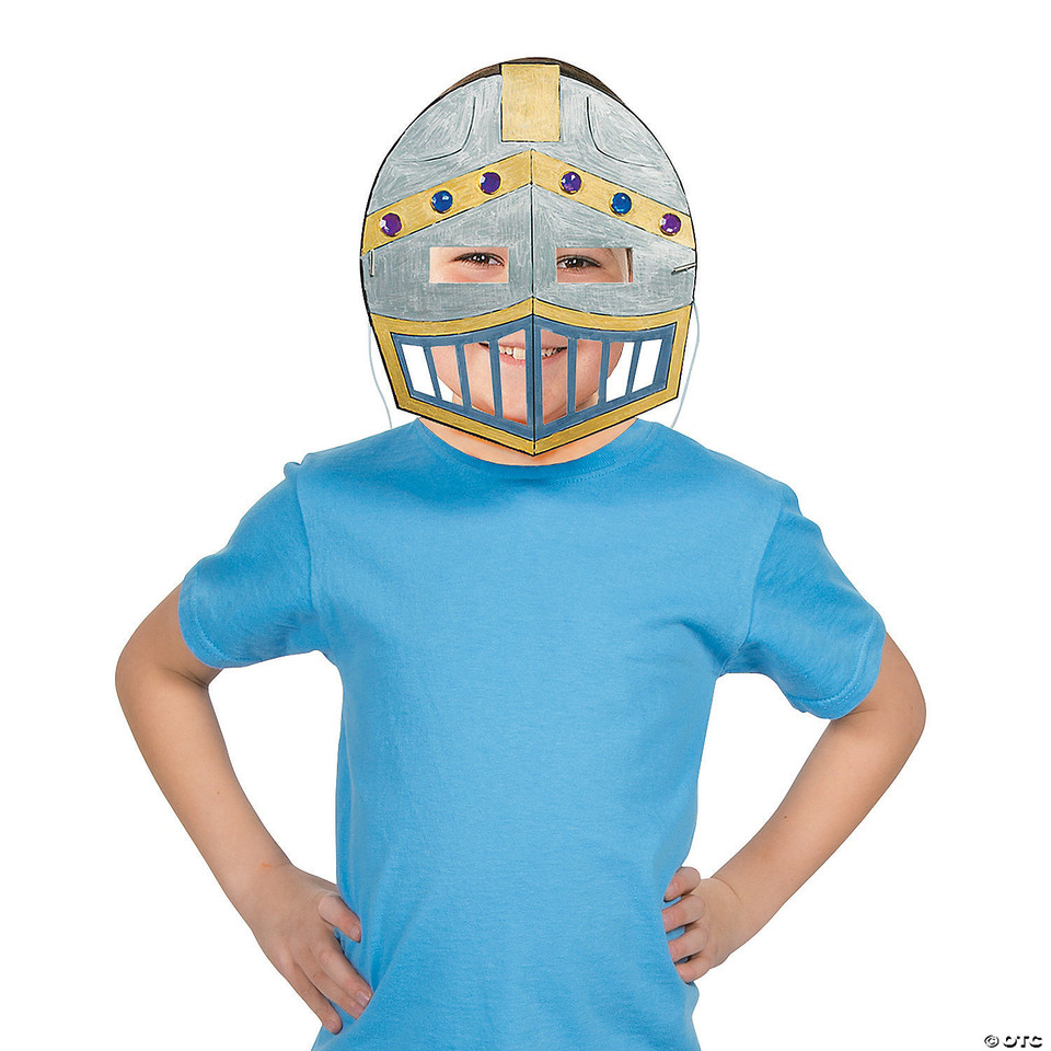 Color Your Own Knight Masks - Pack of 12 - Keepers of the Kingdom VBS 2023
