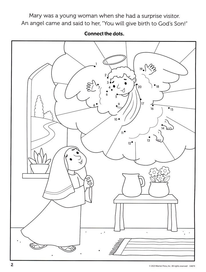 The Angel, the Star, and the Baby - Coloring Activity Book - Digital ...