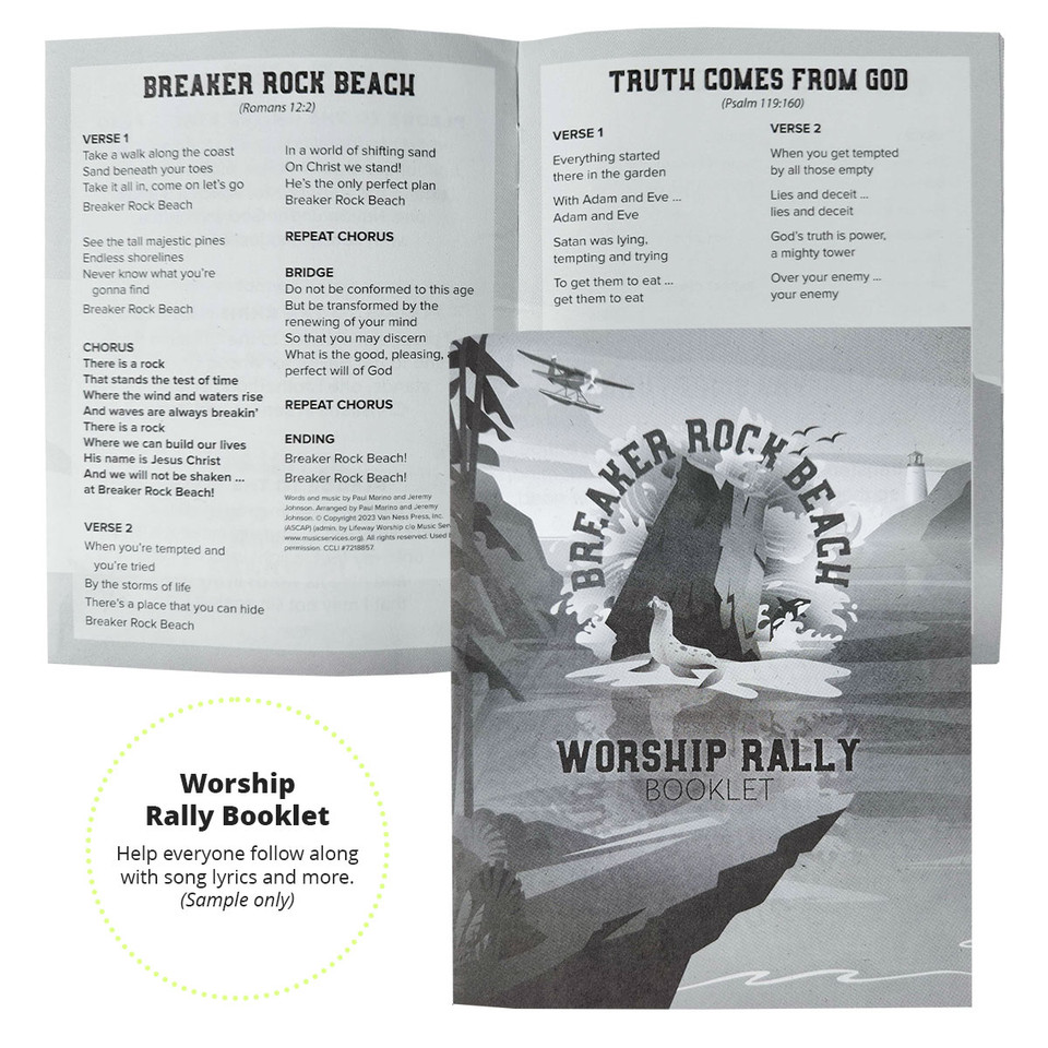 Worship Rally Pack - Breaker Rock Lifeway VBS 2024 - Concordia Supply