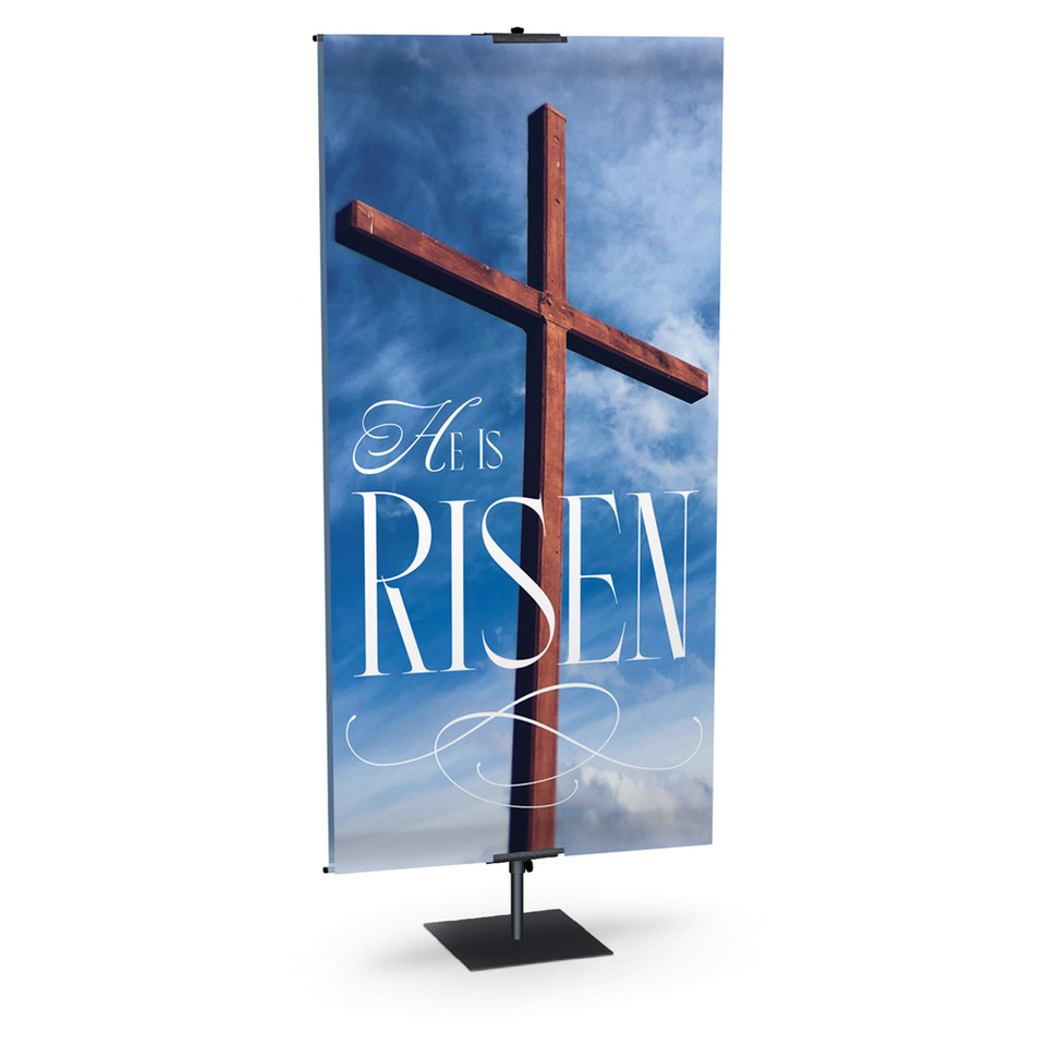 Church Banners - Wispy Clouds Easter - He Is Risen - Concordia Supply