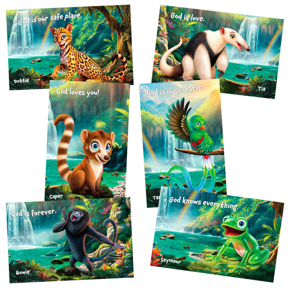 Bible Point Posters (set of 6) (22" x 34") - Two-sided English/Spanish ...