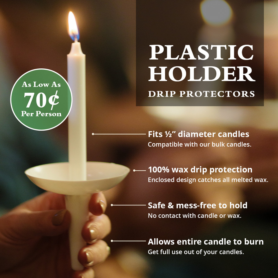 Candlelight Service Sample Pack | Wax Candles & Drip Protectors