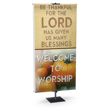 Church Banner - Fall & Thanksgiving - Be Thankful