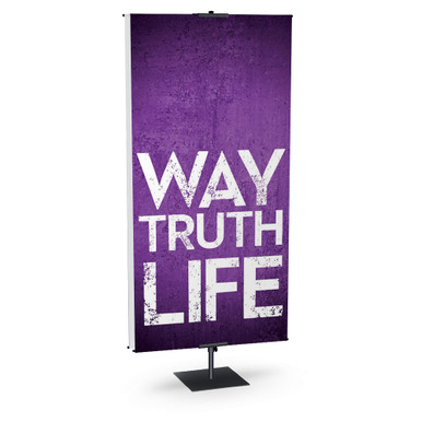 Church Banner - Inspirational - Way, Truth, Life