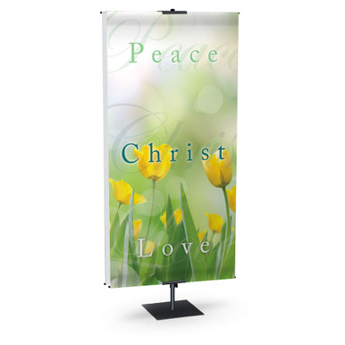Church Banner - Inspirational - Peace, Christ, Love