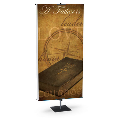 Church Banner - Father's Day - A Father Is A Leader