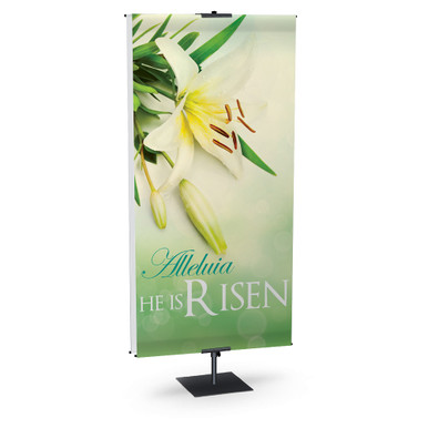 Church Banner - Easter - Alleluia He Is Risen
