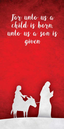 Church Banner - Christmas - Unto Us a Child is Born - B62404