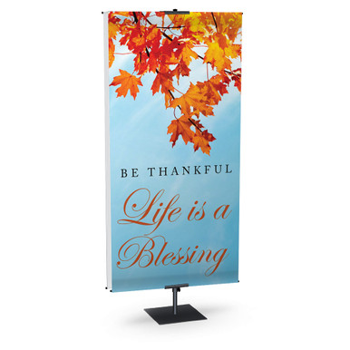 Church Banner - Fall & Thanksgiving - Be Thankful - B31111