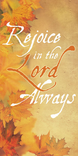 Church Banner - Fall & Thanksgiving - Rejoice - B31003