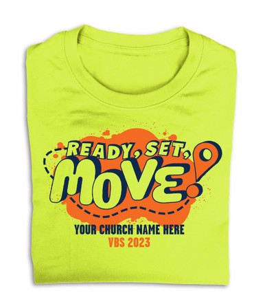 Custom VBS T-Shirts - Ready, Set, Move VBS - VRSM010