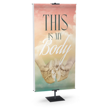 Church Banner - This is My Body - Bright Sky Easter
