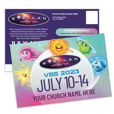 Custom VBS Postcards - Stellar VBS - PCSTE006
