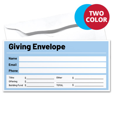 Custom Offering Envelope - Two Color - E2C010 - Box of 500