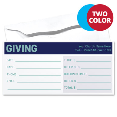 Custom Offering Envelope - Two Color - E2C011 - Box of 500