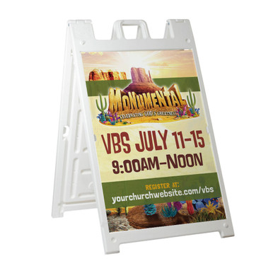 Deluxe A-Frame Sandwich Board Street Signs (24"x36") - Monumental VBS ...