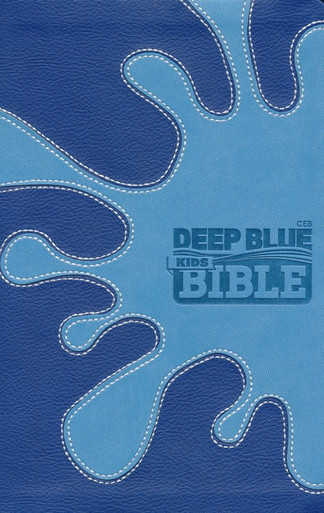 CEB Deep Blue Kids Bible (Soft Leather, Midnight Splash) - Concordia Supply