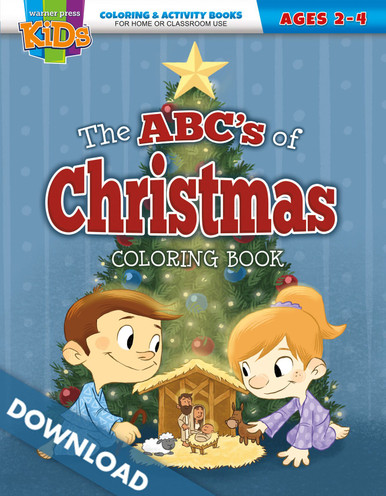 The ABC's of Christmas - Coloring Activity Book - Digital Download ...
