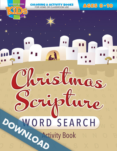Christmas Scripture Word Search - Coloring Activity Book - Digital ...