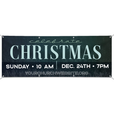 Easy Custom Outdoor Vinyl Banner - Personalize in Real Time - Christmas ...