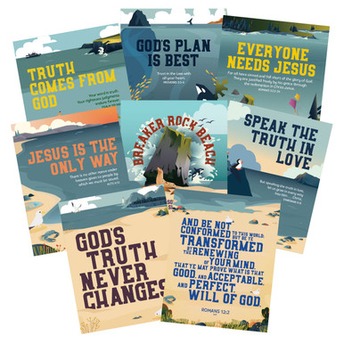 Visual Pack of 8 - Breaker Rock Lifeway VBS 2024 - Concordia Supply